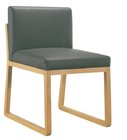 European style elegant Y back aluminium or solid wood chair with black cover