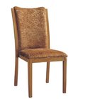 Elegant Black Powder Coating Upholstery Dining Chair for Restaurant
